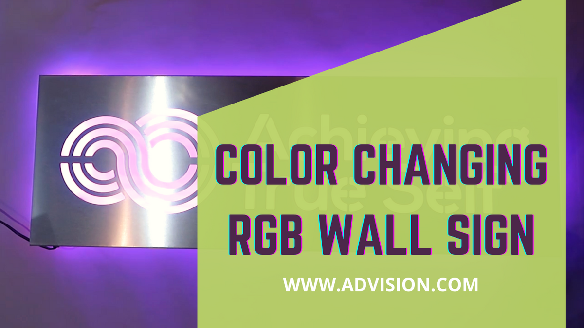 Color Changing RGB Lobby Sign | AdVision Signs - Pittsburgh, PA