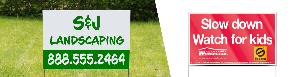 Poly Bag Yard Signs | AdVision Signs - Pittsburgh, PA