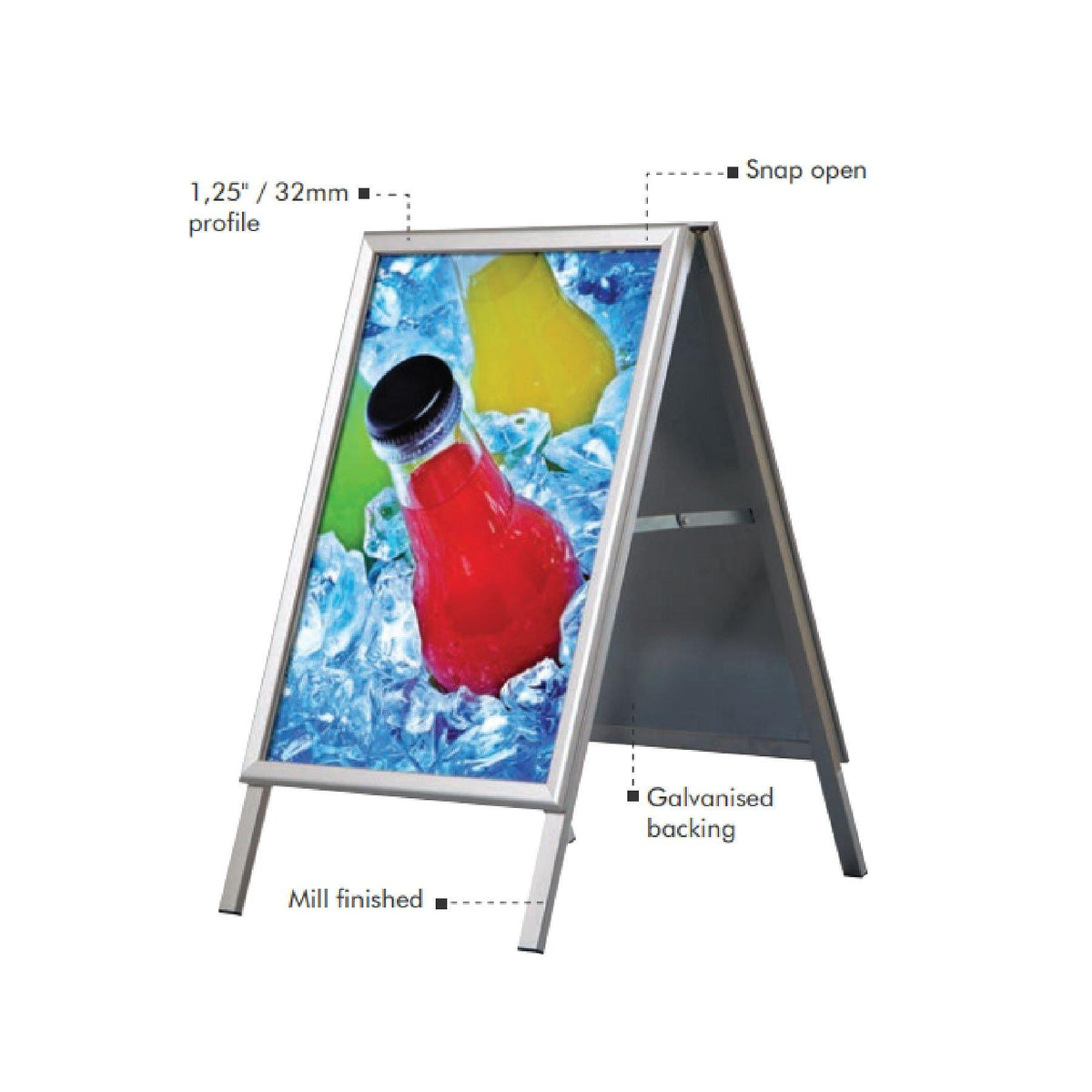 A-Board Sidewalk Sign | Vista Systems | AdVision Signs - Pittsburgh, PA