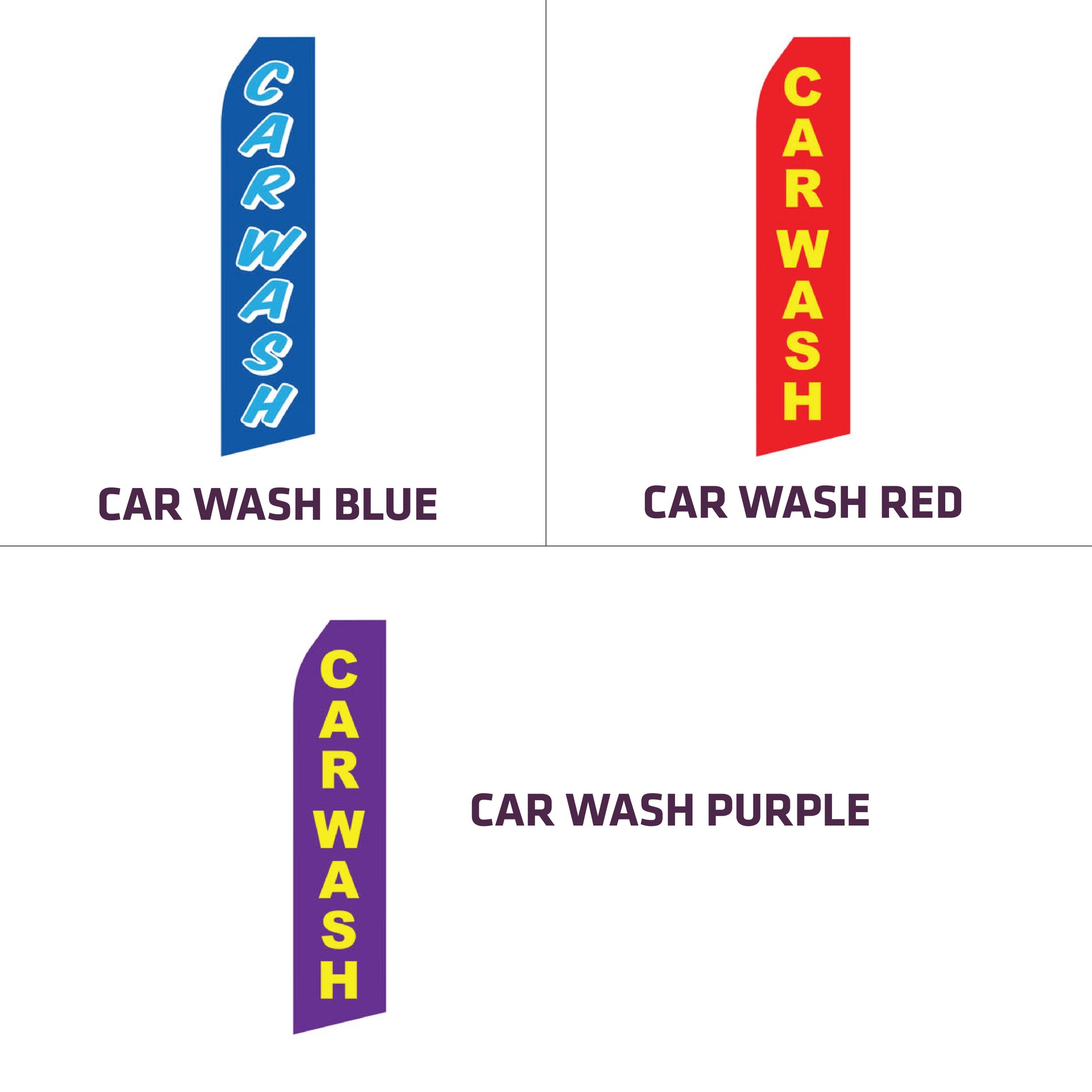 Assorted Car Wash & Detailing Feather Flags | AdVision Signs ...