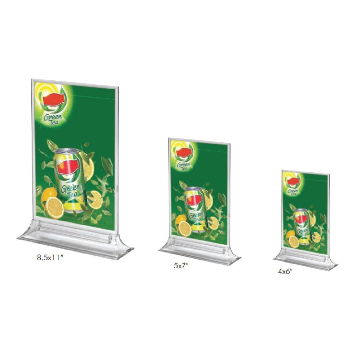 25pk of Upright Clear Brochure Holder Frame | Vista Systems | AdVision ...