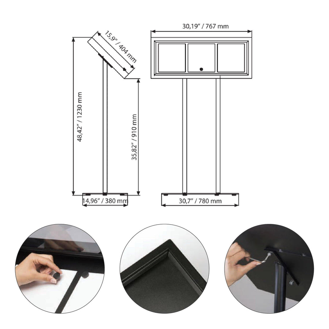 Menu Board Stand Frame | Vista Systems | AdVision Signs - Pittsburgh, PA