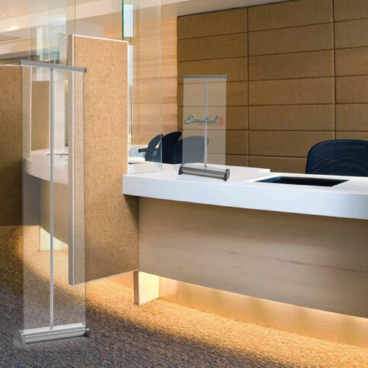 Mini Retractable Banner Sneeze Guards | AdVision Signs - Pittsburgh, PA