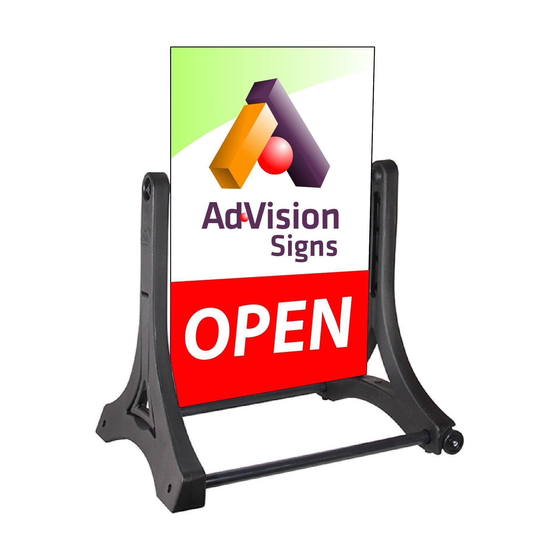 ROLLING Swinger® Ready-4-Graphics™ Sidewalk Sign | AdVision Signs ...