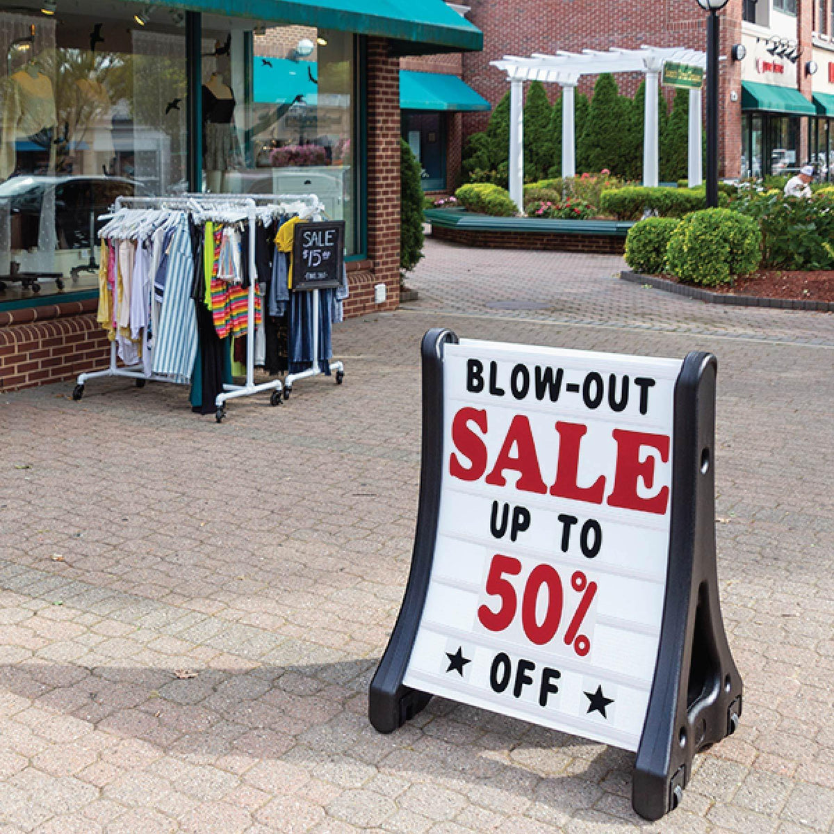 QLA® Deluxe Rolling Message Board Sign | AdVision Signs - Pittsburgh, PA
